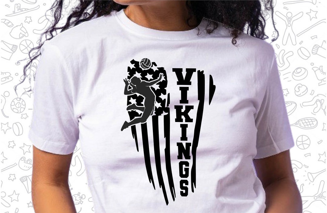 Vikings Svg File, American Flag Svg, Volleyball Svg - Etsy