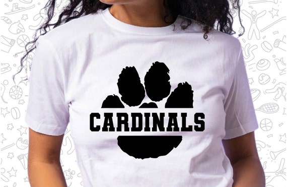 Cardinals Svg Paw Svg School Pride Monogram Svg Cut for - Etsy