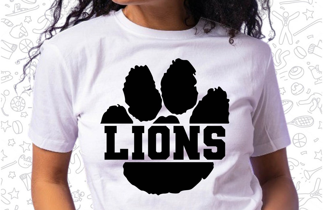 Lions Paw SVG, School Pride Monogram (cut Files) - Etsy