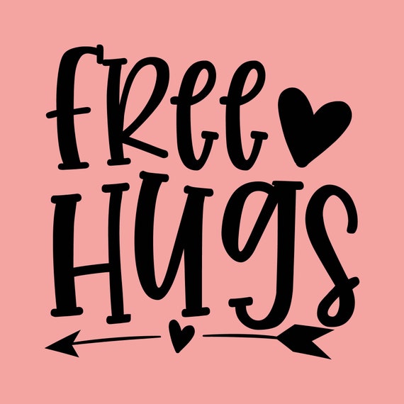 Free Hugs Svg Clean Svg File to Use on Cricut and Silhoutte - Etsy Denmark
