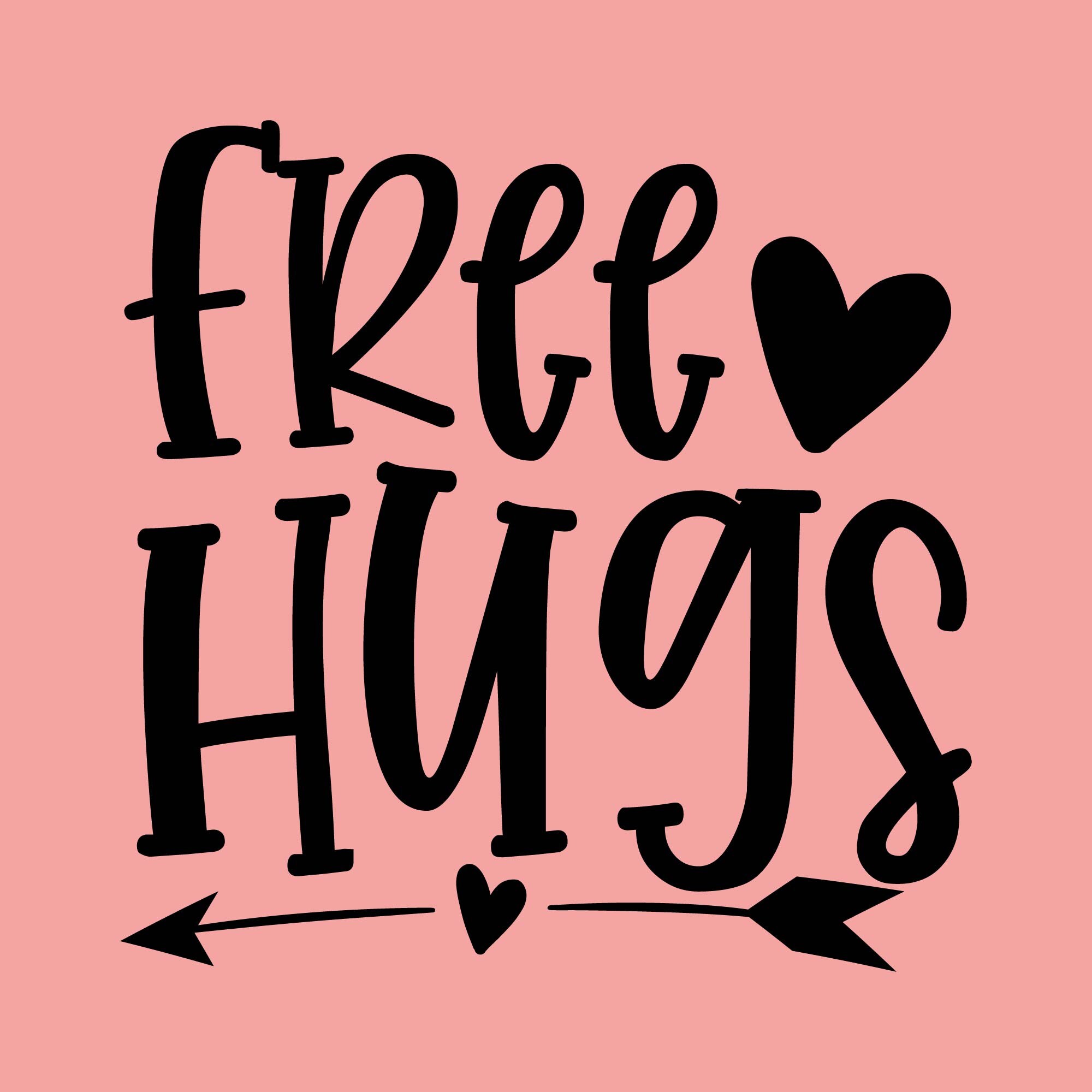 Free Hugs Svg, Clean Svg File to Use on Cricut and Silhoutte Machines ...