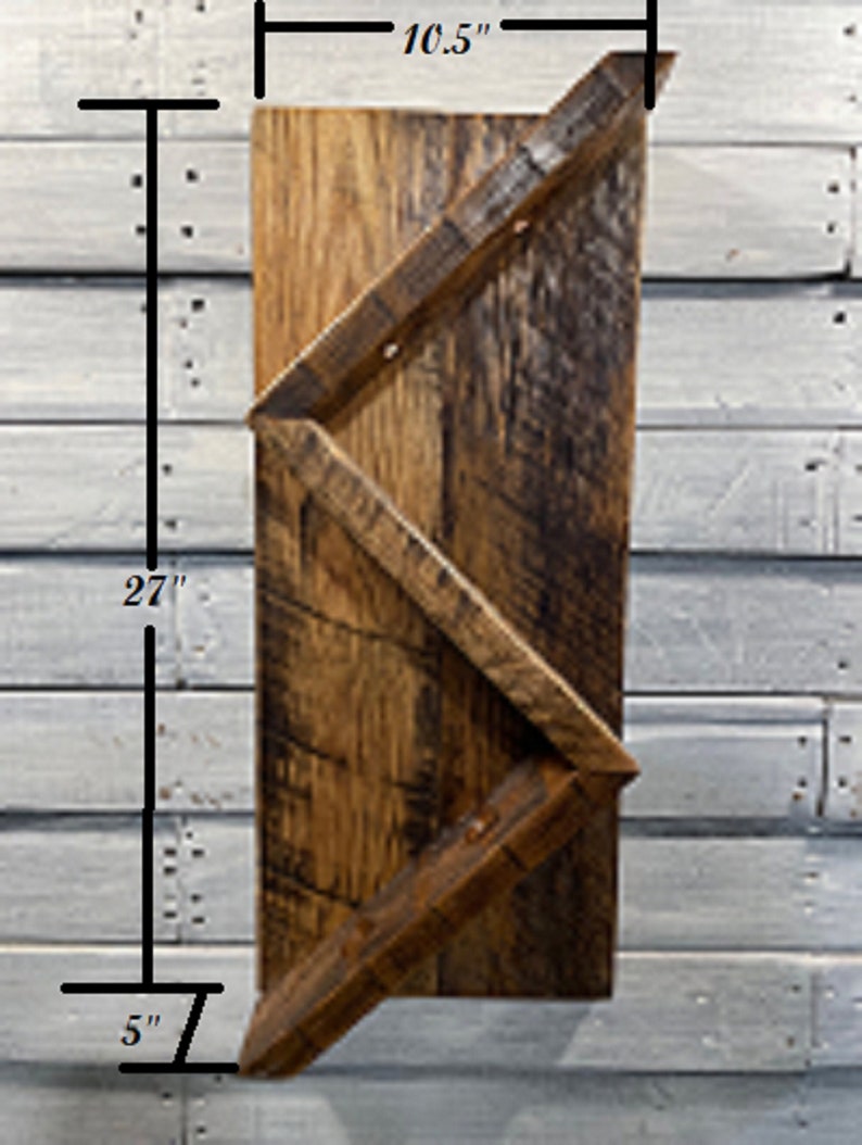 Rustic Oak Wood Zig Zag Wall Mounted 6 Bottle Wine Rack - Etsy