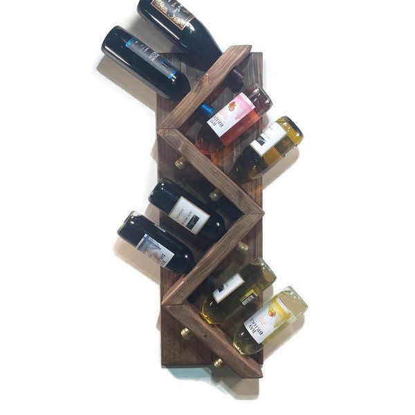 Rustic Wine Rack - Etsy