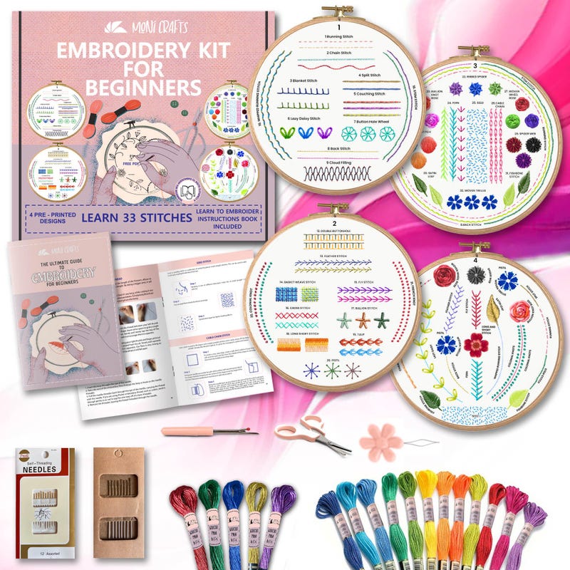 Beginner Embroidery Kit - Etsy