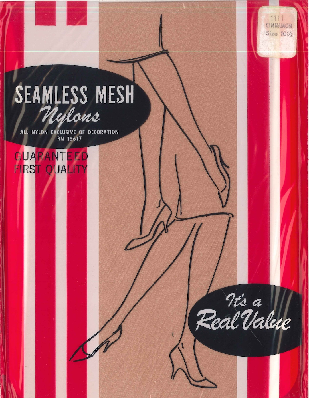 NEW 3 Pairs of Original 60s Usa-made Nylon Suspender Stockings Vintage ...