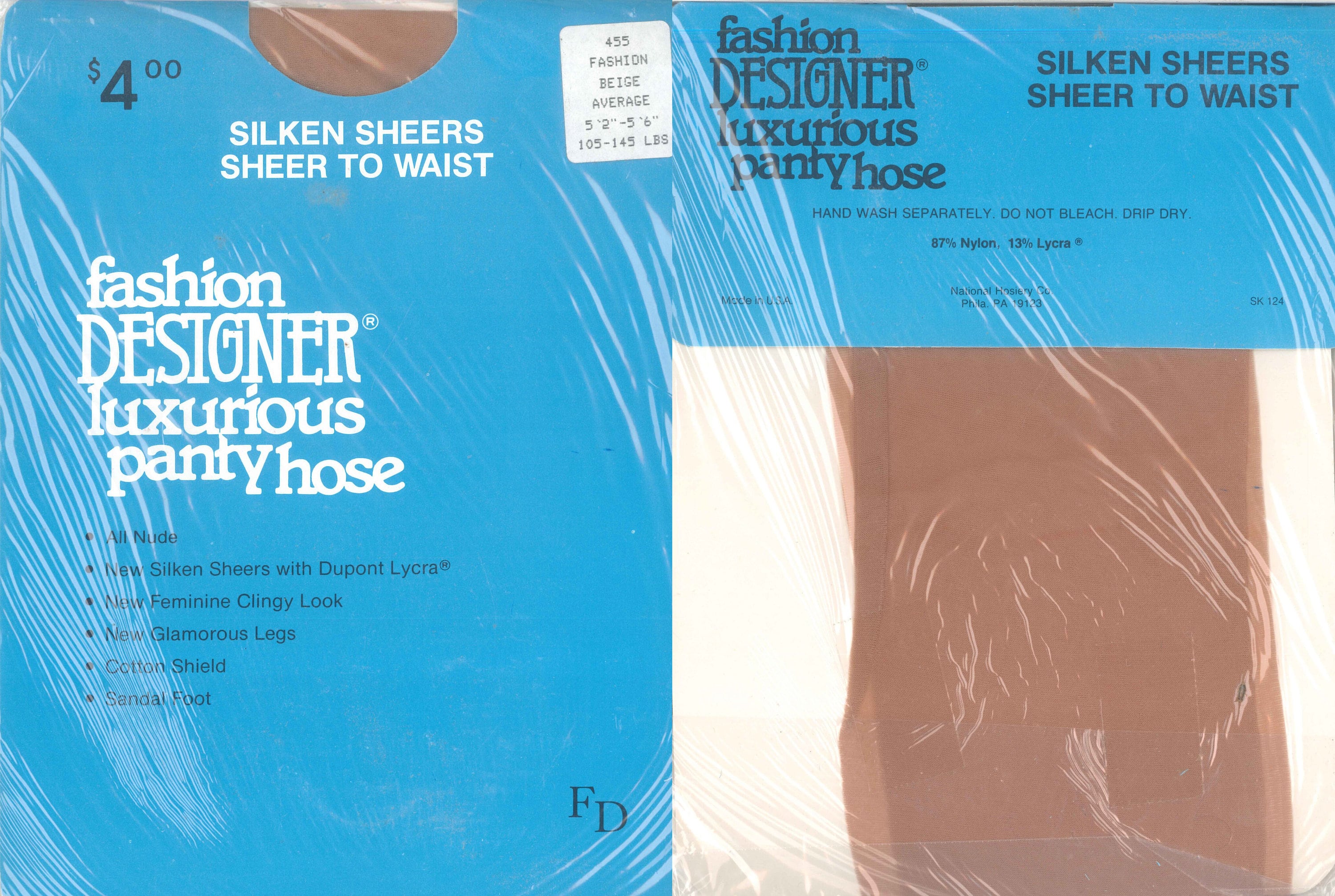 US Size Average Vintage Tights From the 60s/70s Tights/us Support Panty ...