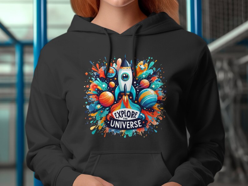 Space Hoodie, Galaxy Wear, Cosmic Journey, Star Gazer, Universe Love ...