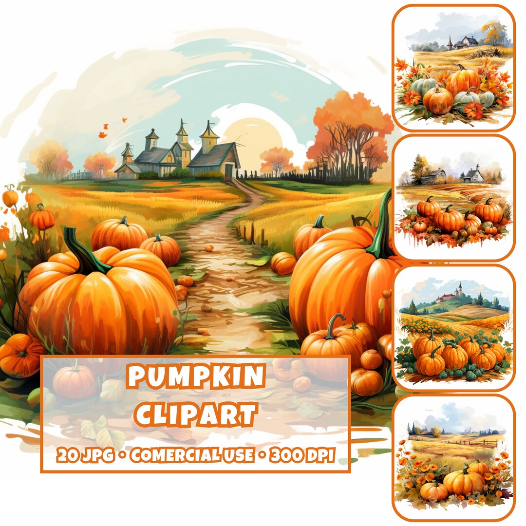Pumpkin Clipart Pumpkin Patch Graphic Design Templates Halloween ...
