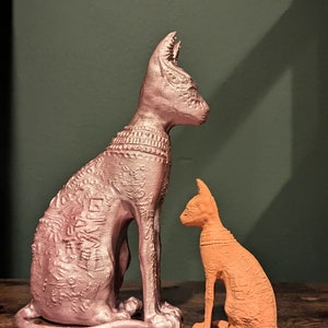 Bastet Cat Statue / Egyptian Goddess Sculpture / Goddess of Protection ...