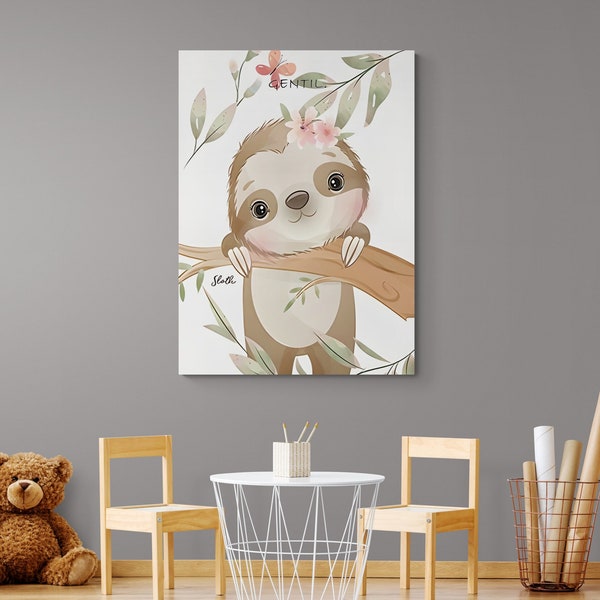 Sloth Painting - Etsy UK