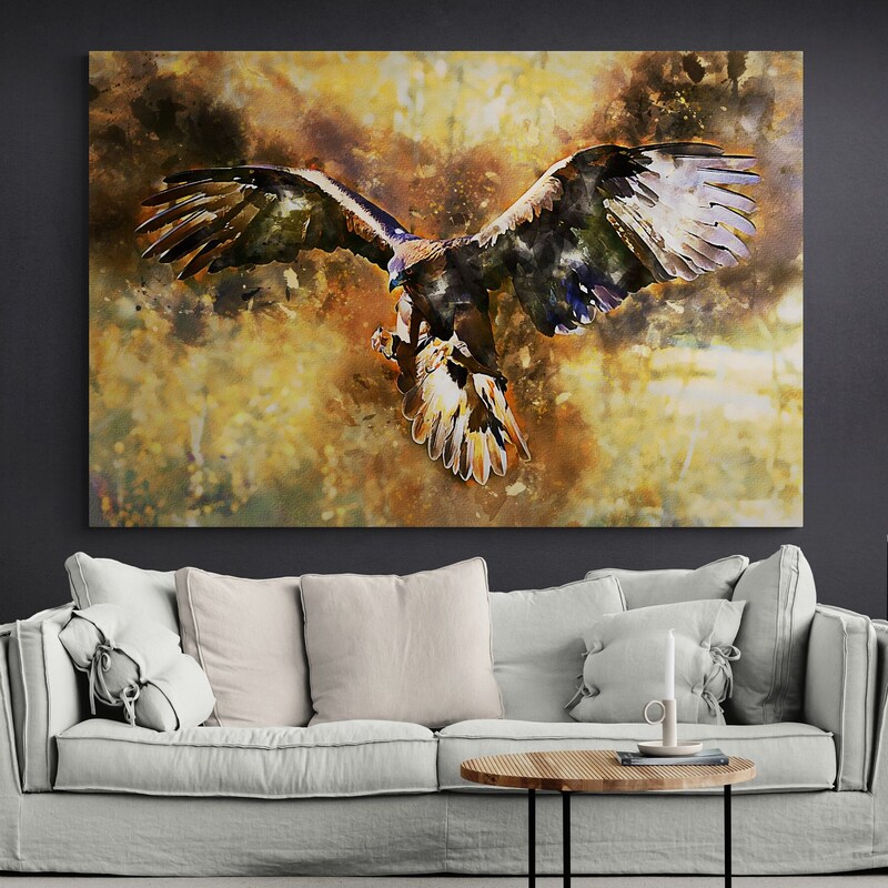 Flying Eagle Canvas - Etsy