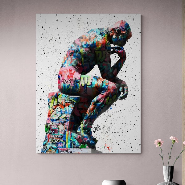 Thinking Man Poster - Etsy