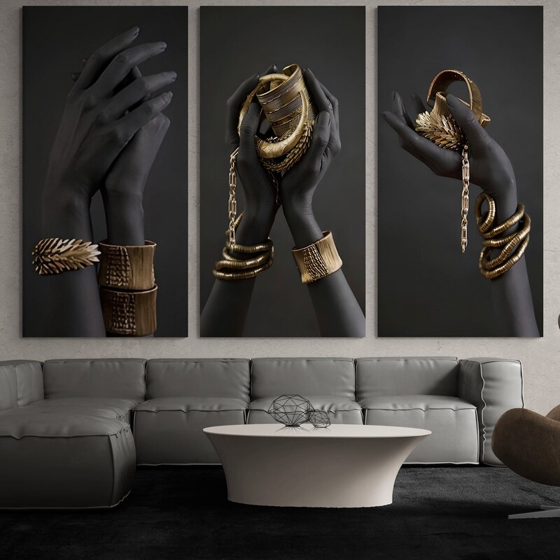 Black and Gold Decor - Etsy