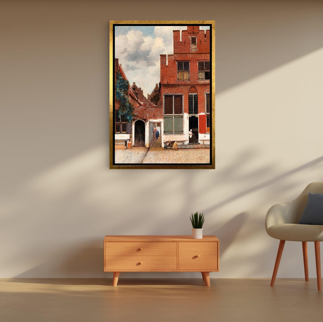 The Little Street by Johannes Vermeer Canvas Wall Art Dutch Golden Age ...