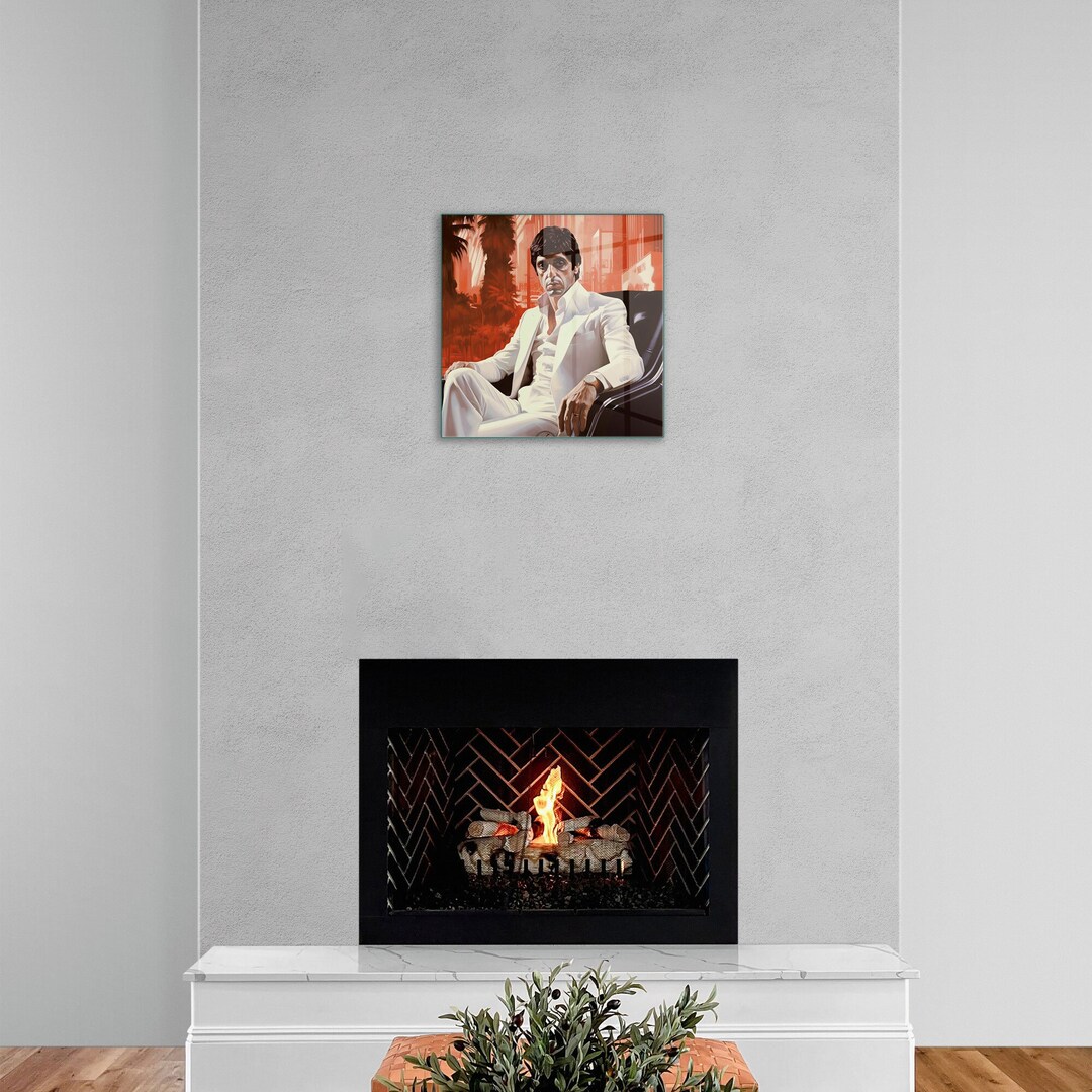 Tempered Glass Wall Art, Scarface Wall Art, Glass Wall Art, Wall ...