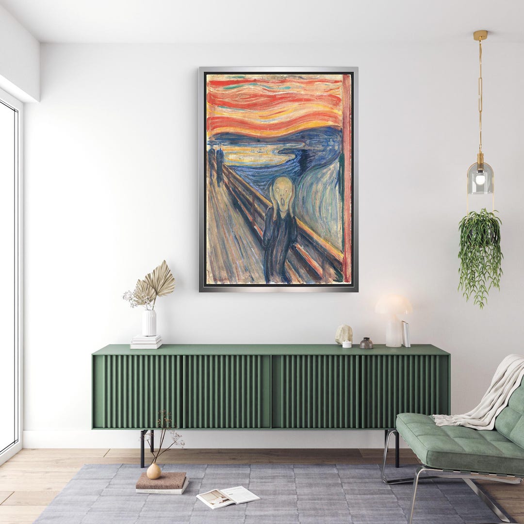 The Scream Canvas Art Print – Edvard Munch Expressionist Masterpiece - Etsy