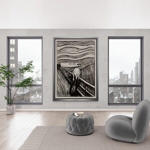 Edvard Munch Canvas, the Scream Wall Art, Reproduction Art, Scream Wall ...