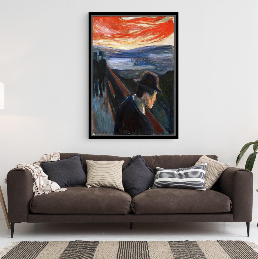 Despair by Edvard Munch Canvas Wall Art – Expressionist Masterpiece ...