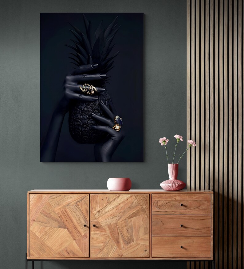 Girl Shedding Tears Wall Art Black Face Wall Art Gold - Etsy