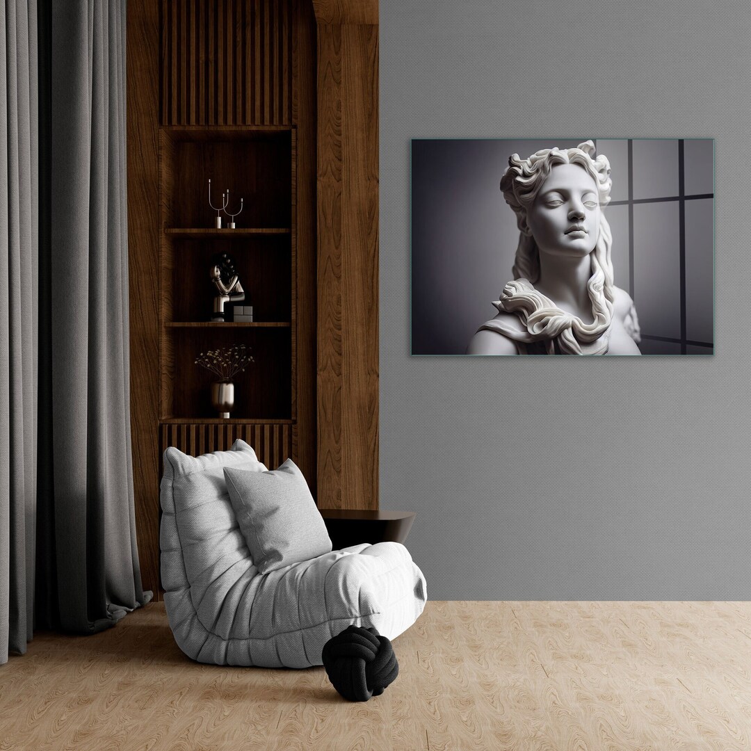 Glass Wall Art, Mystical Goddess Wall Art, Tempered Glass Wall Art ...