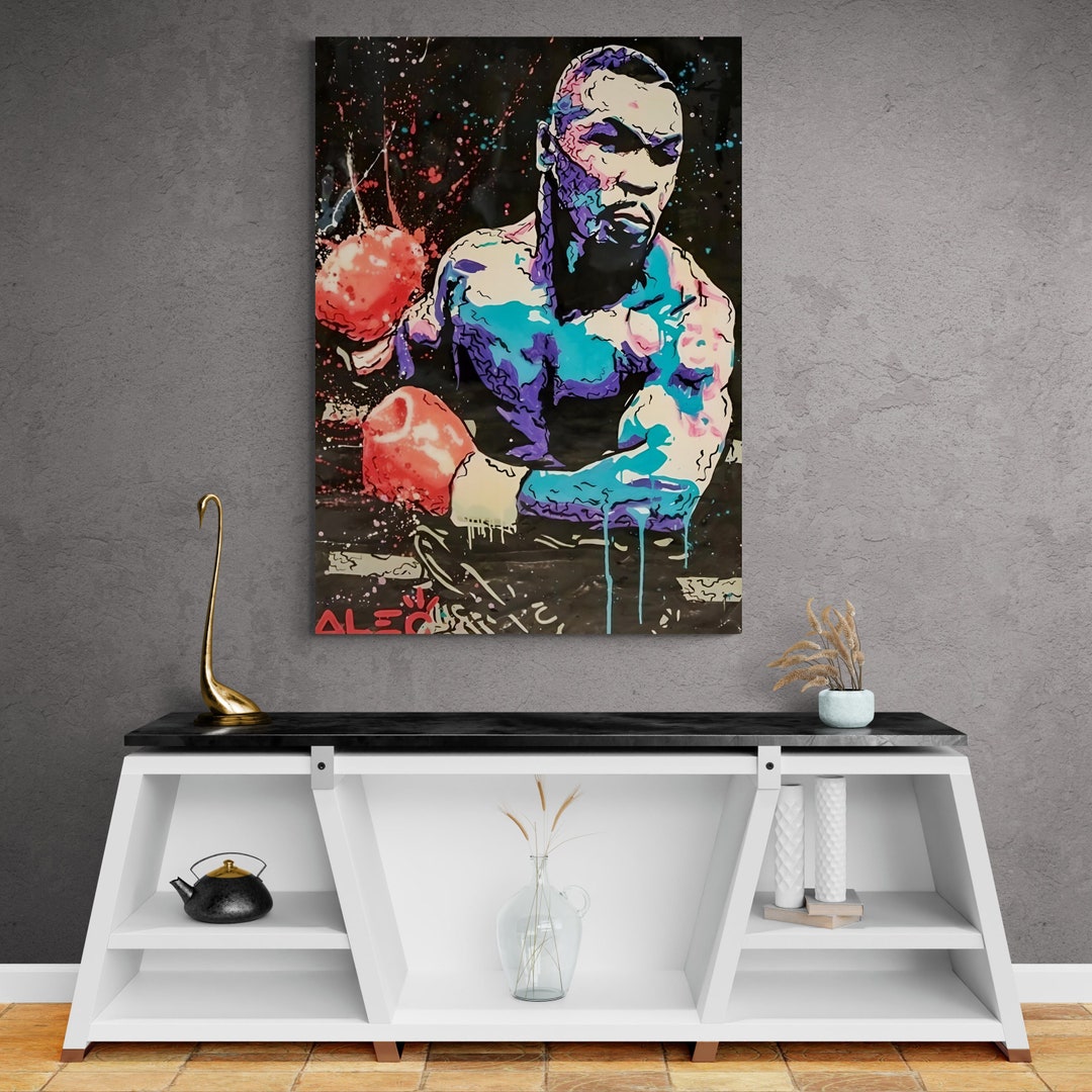 Mike Tyson Canvas Art, Watercolor Boxing Champion Print - Etsy UK