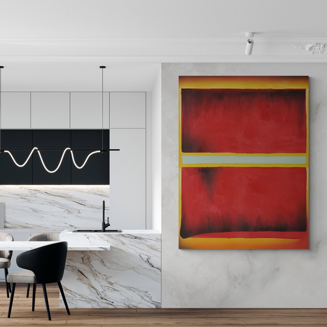 Mark Rothko Canvas Art, Rothko Red Wall Art, Art Reproduction, Rothko ...