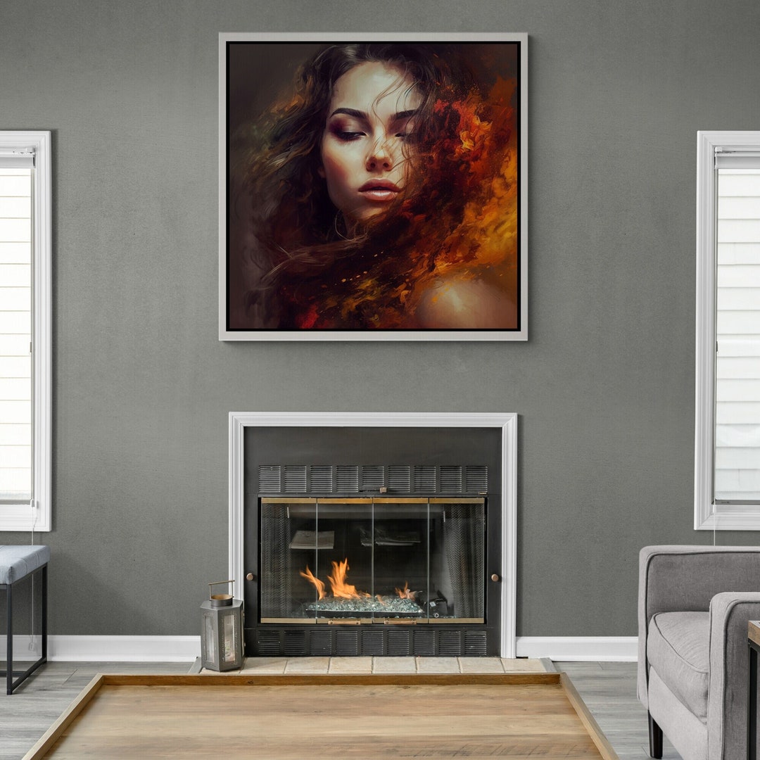 Hot Beautiful Woman Wall Art, Woman Canvas, Sensual Woman Canvas, Large ...