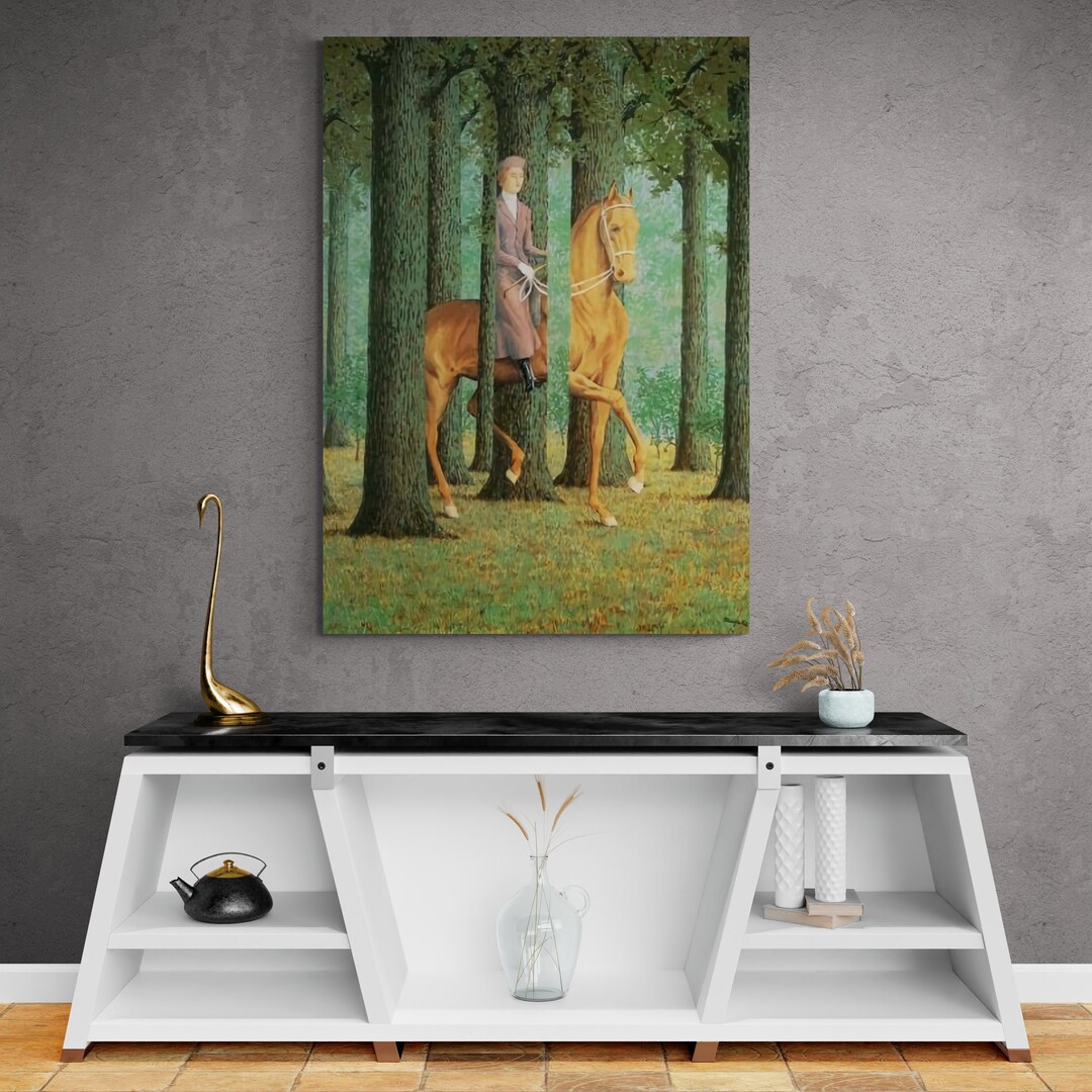 Rene Magritte Canvas, the Blank Signature Wall Art, Magritte Wall Art ...