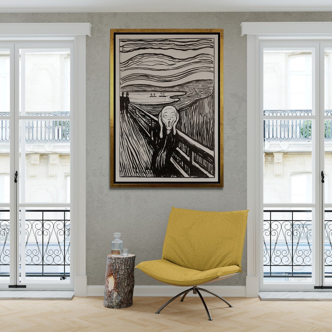 Edvard Munch Canvas, the Scream Wall Art, Reproduction Art, Scream Wall ...
