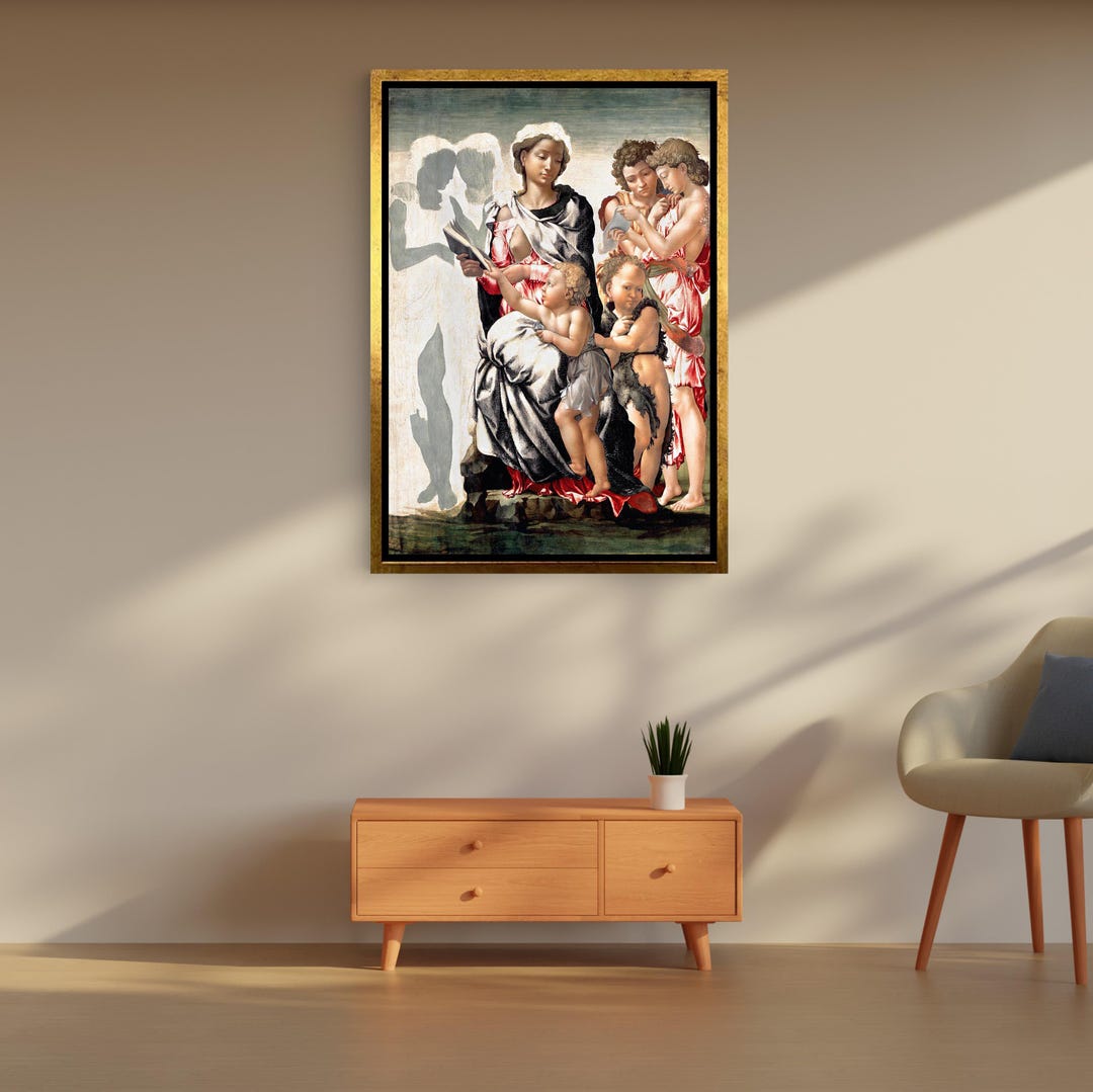 Manchester Madonna Canvas Wall Art – Michelangelo Buonarroti ...