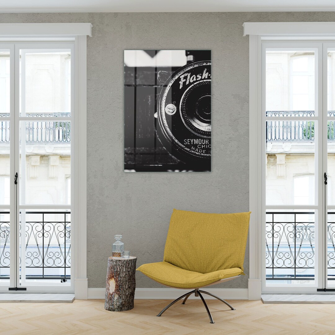 Glass Wall Art, Camera Lens Wall Art, Tempered Glass Art, Wall Hangings ...