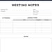 Meeting Notes Template, Agenda Planner, Customizable Client Meeting ...