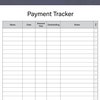 Payment Tracker and Client Payment History Log, Simple Fee Payment ...