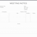 Meeting Notes Template Printable, Simple Meeting Notes Form, Minutes ...