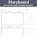 Storyboard Printable Template, Digital Collage Template and Youtube ...