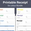 Receipt Template Printable Customer Order Receipt, Small Business Sales ...