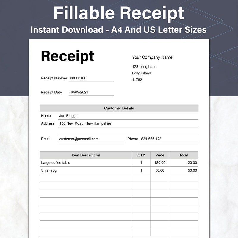 Order Receipt - Etsy