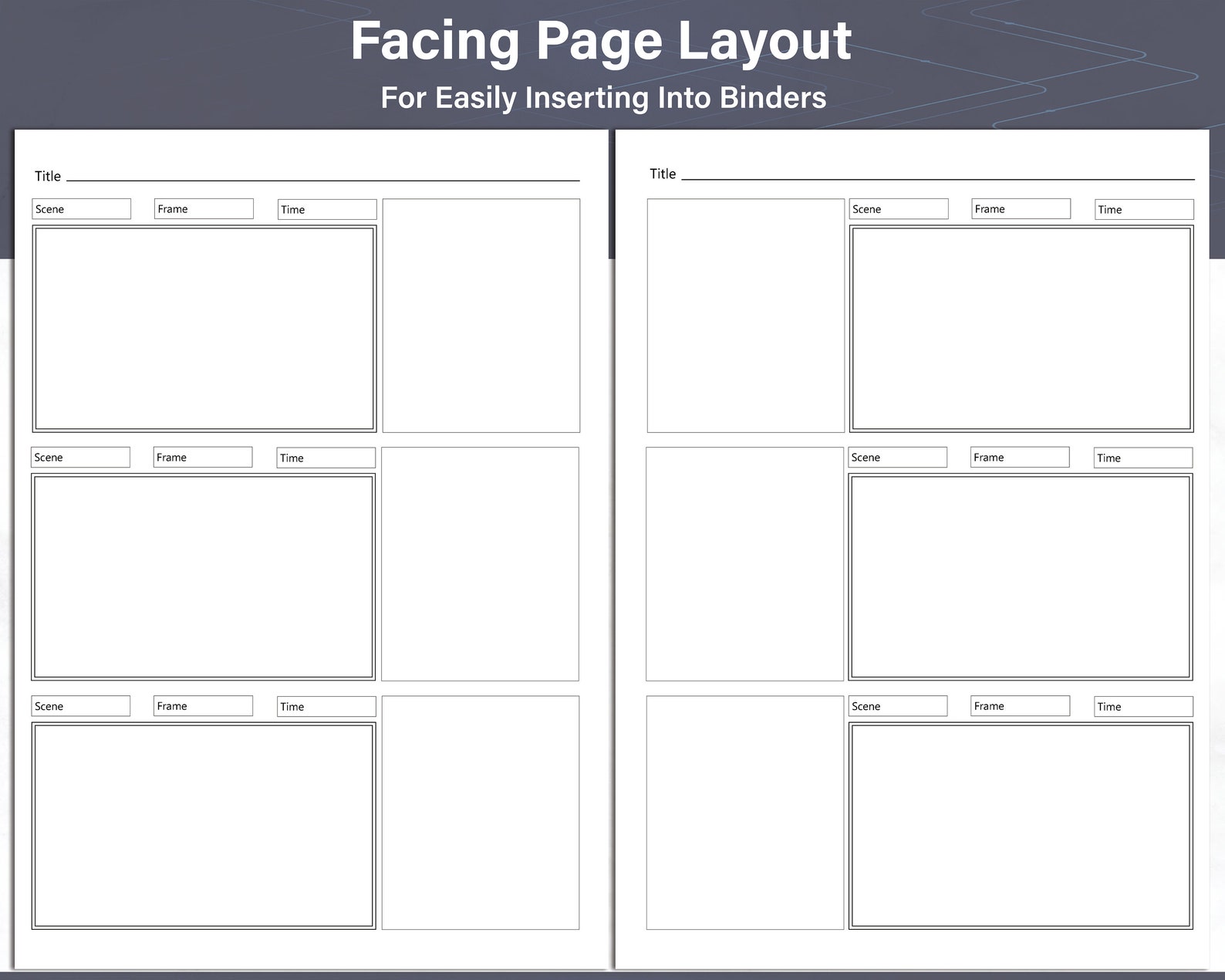 Storyboard Template Printable Storyboard Planner Digital Collage ...