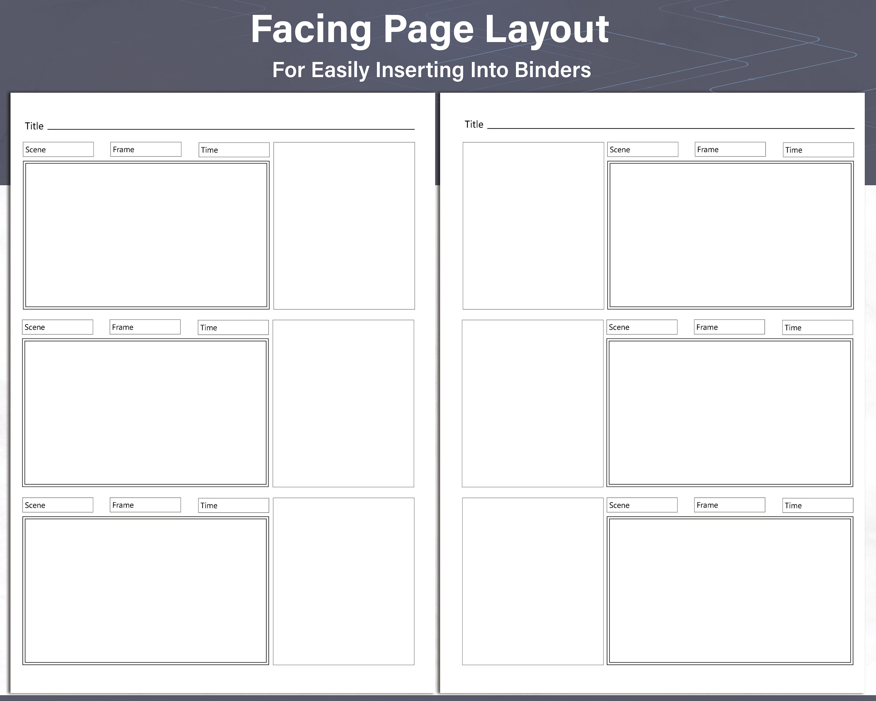 Storyboard Template 4 Boxes