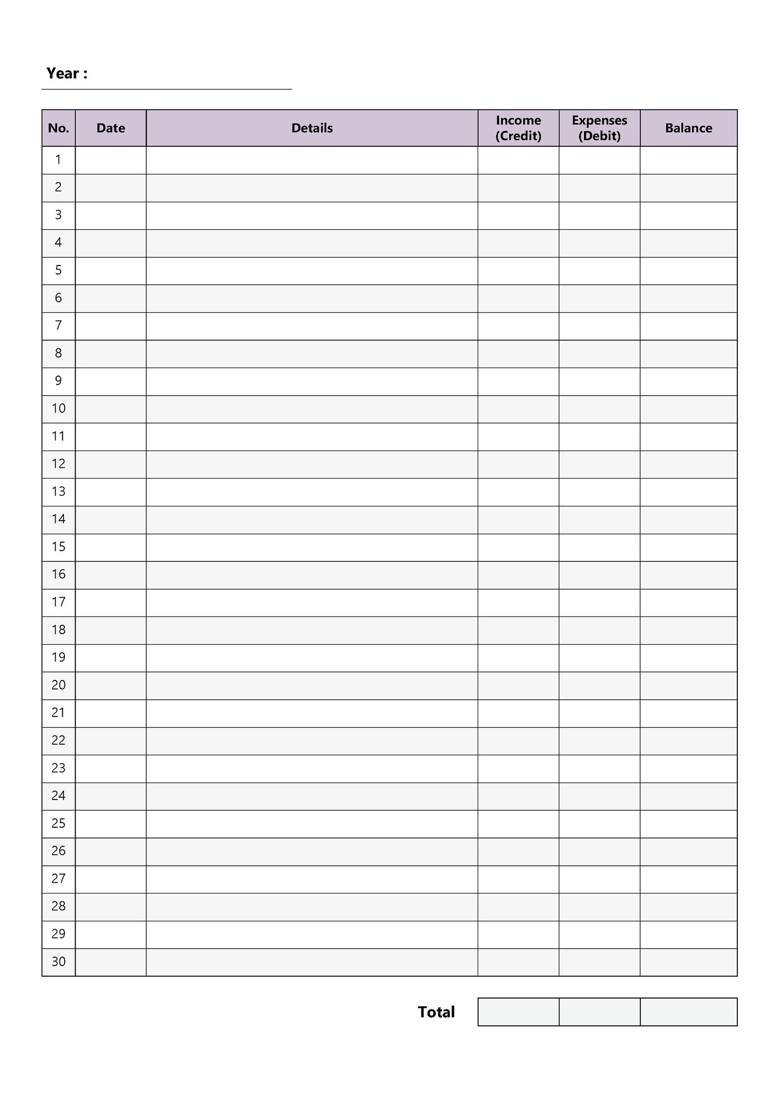 Printable Accounting Ledger Sheets and Money Tracker, Ideal General ...