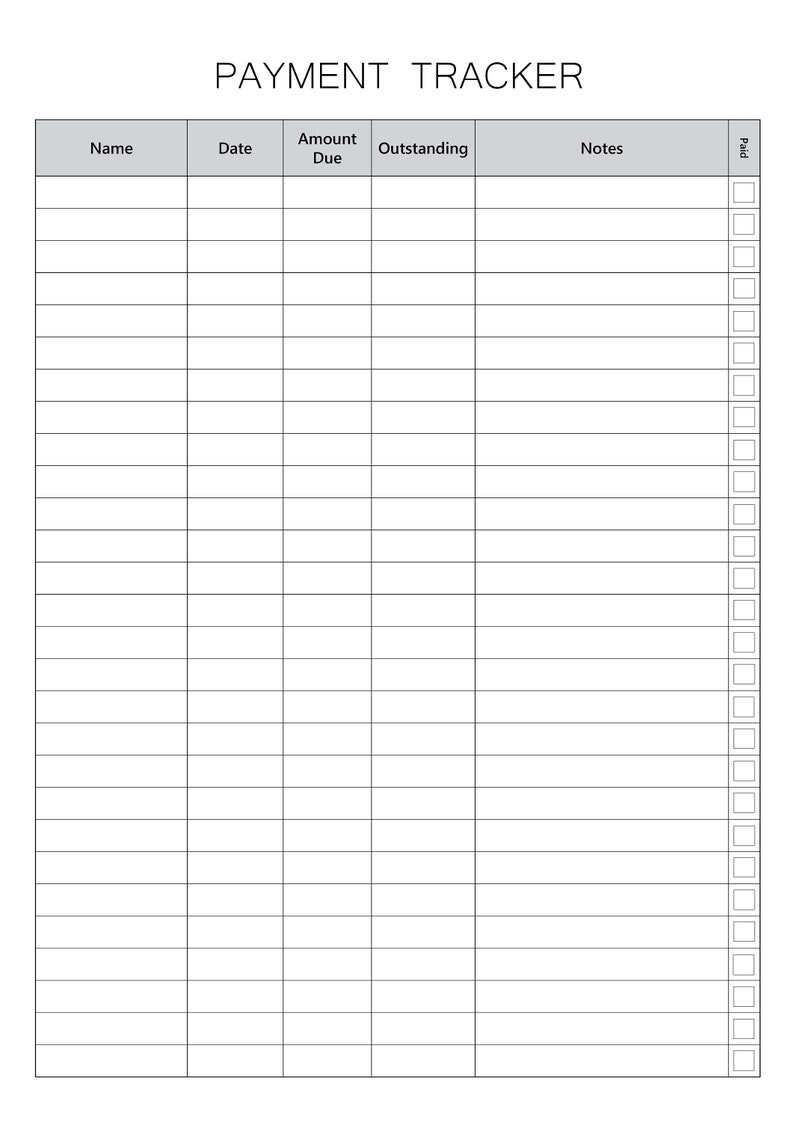 Business Template Bundle, Petty Cash Log, Payment Tracker, Order ...