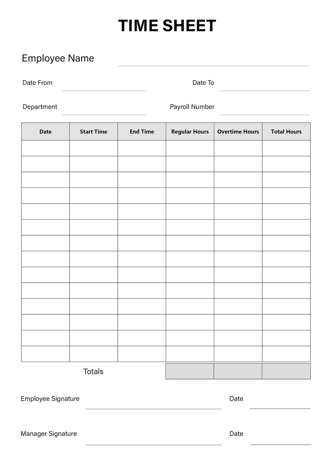 Printable Freelancer Time Tracker, Work Time Sheet, Daily Hours Tracker ...