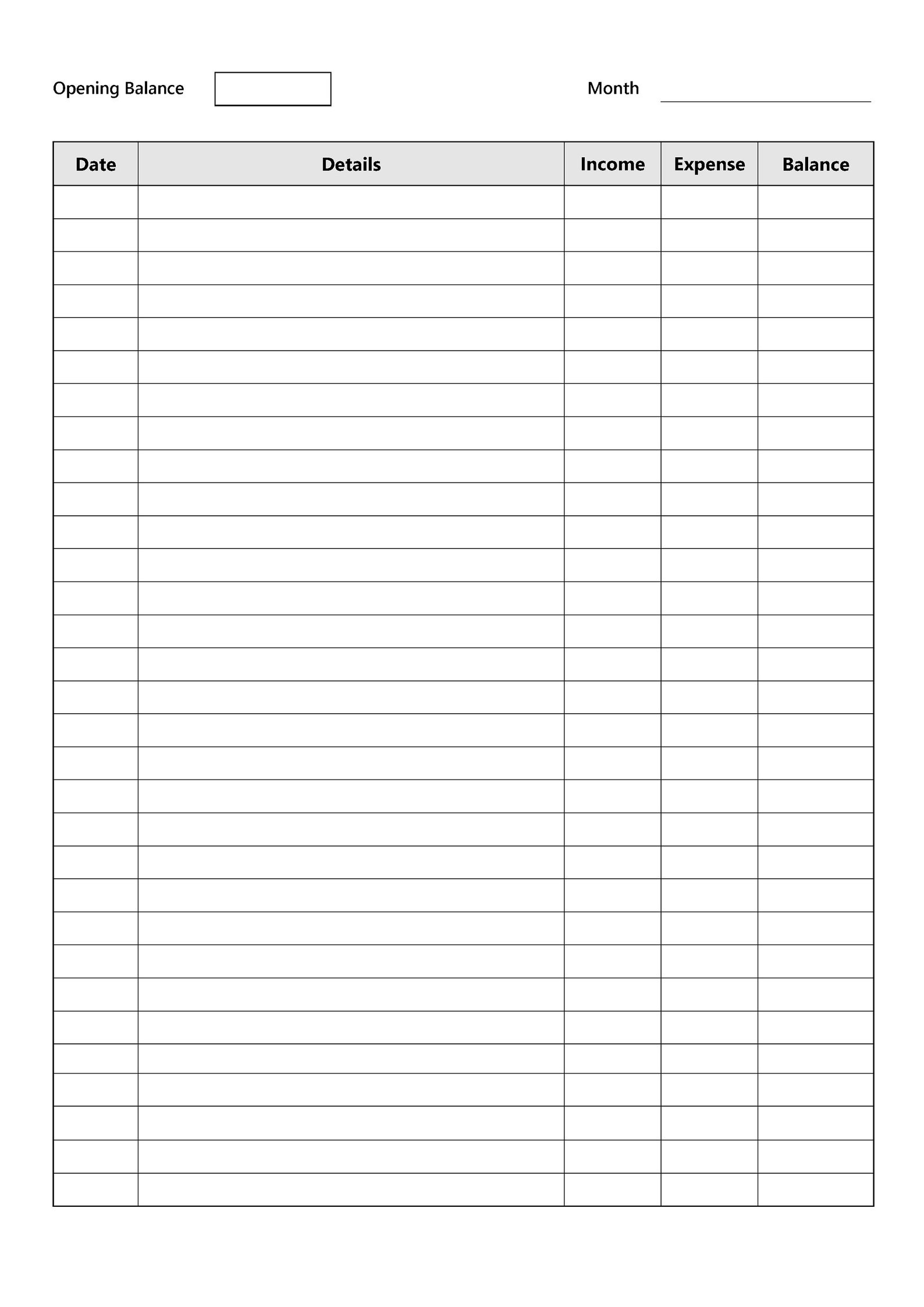 Accounting Ledger, Fillable and Printable Ledger, Money Tracker, Ideal ...