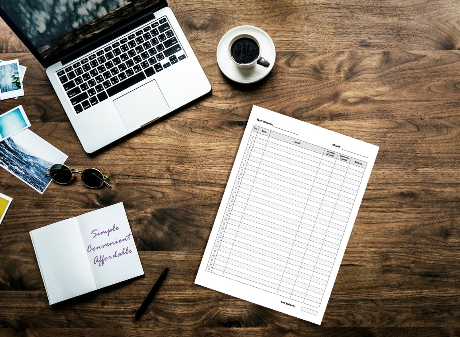 Printable Accounting Ledger General Ledger Sheet, Money Tracker and ...