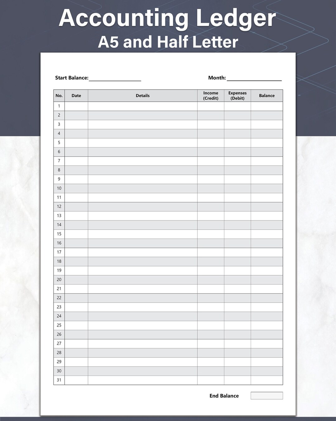 Accounting Ledger and General Ledger Sheet, Income and Expense and ...