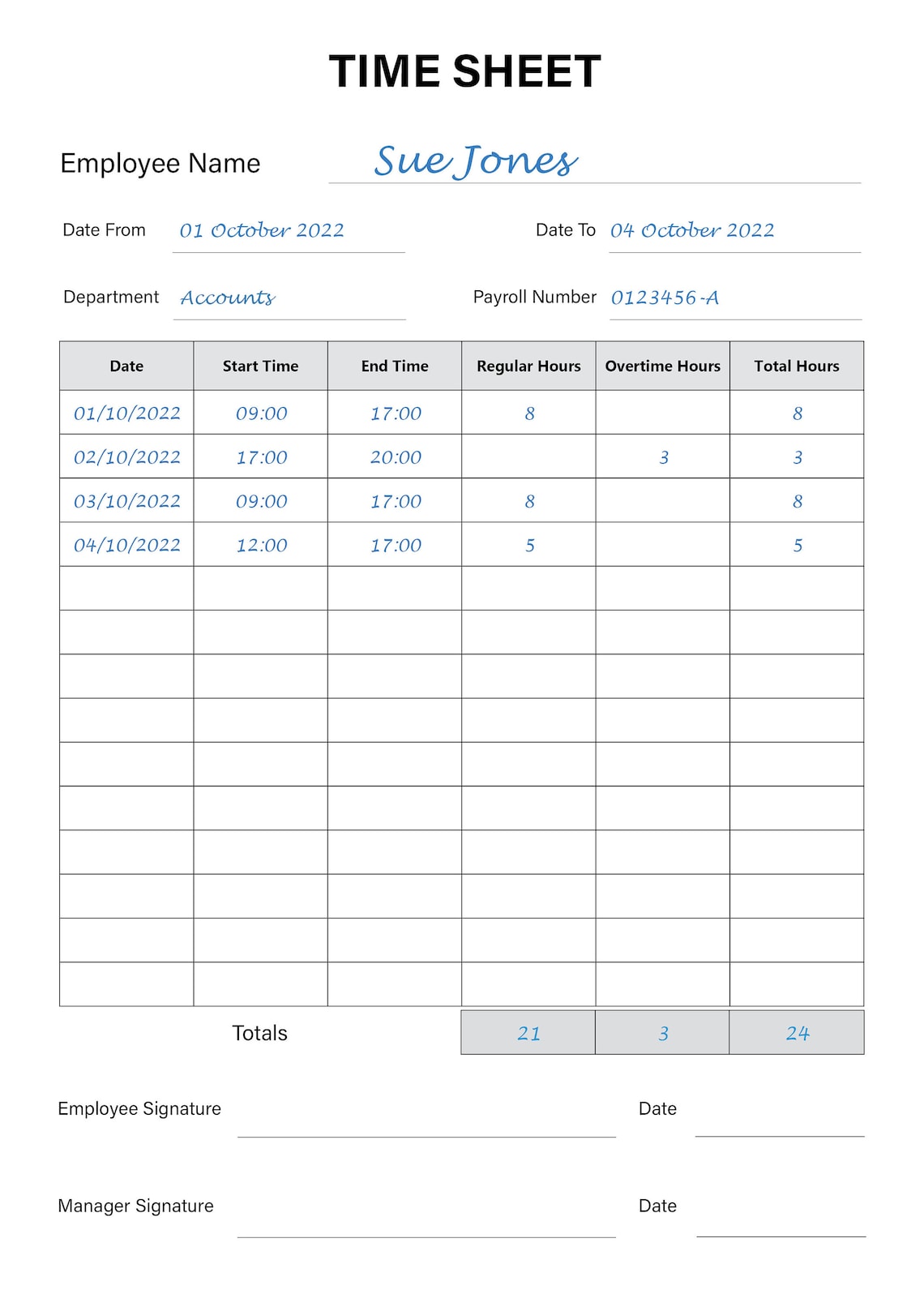 Printable Freelancer Time Tracker, Work Time Sheet, Daily Hours Tracker ...