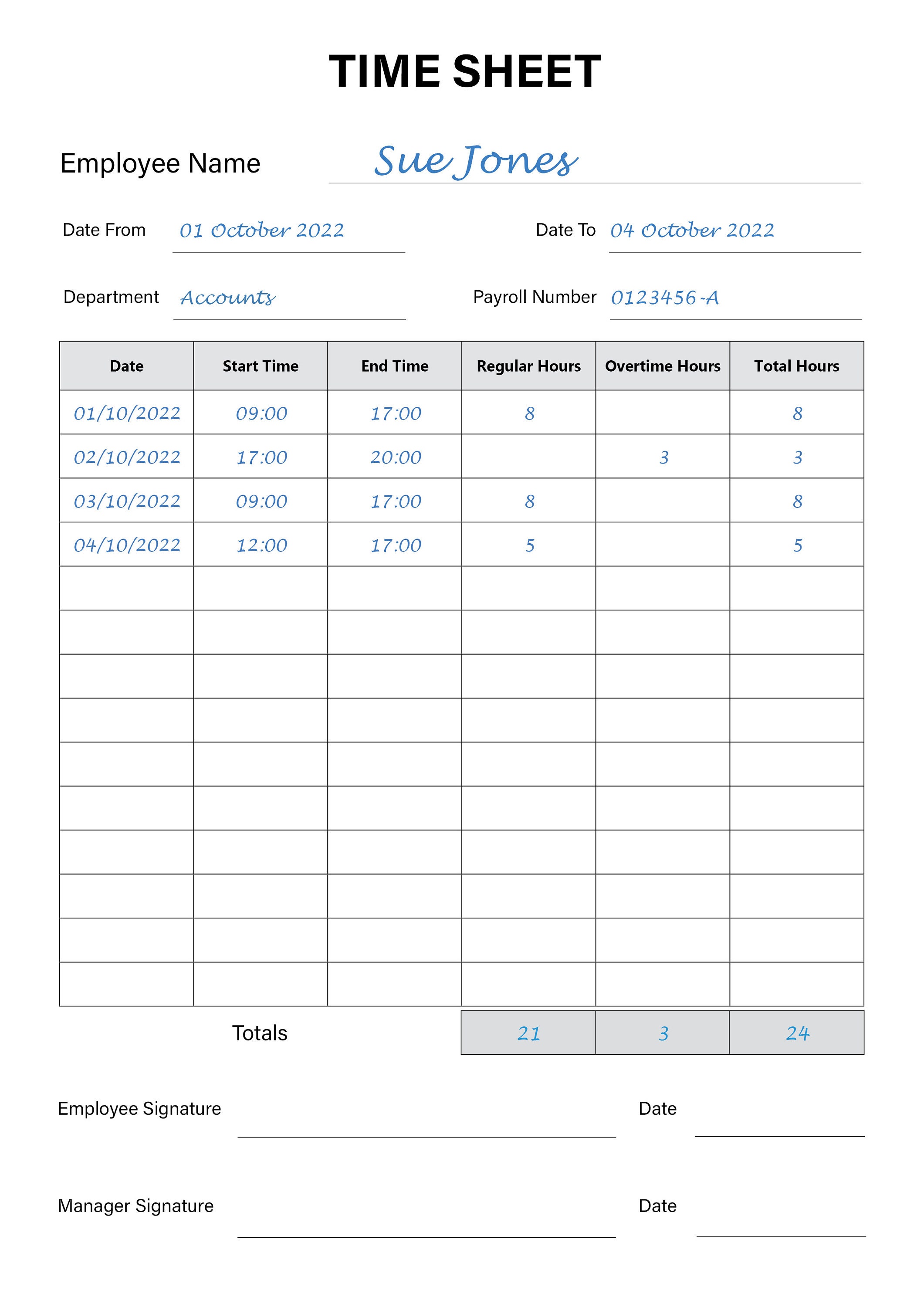 Printable Freelancer Time Tracker, Work Time Sheet, Daily Hours Tracker ...