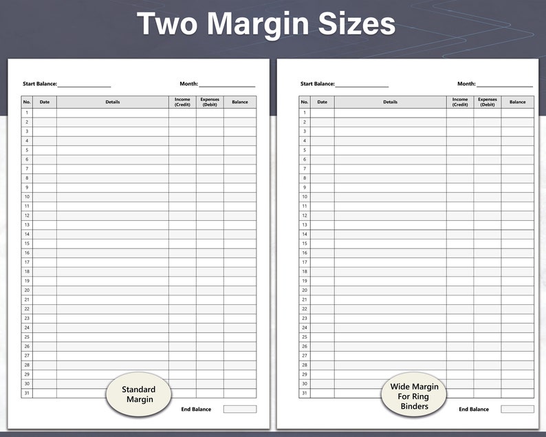 Printable Accounting Ledger, General Ledger Sheets and Money Tracker ...