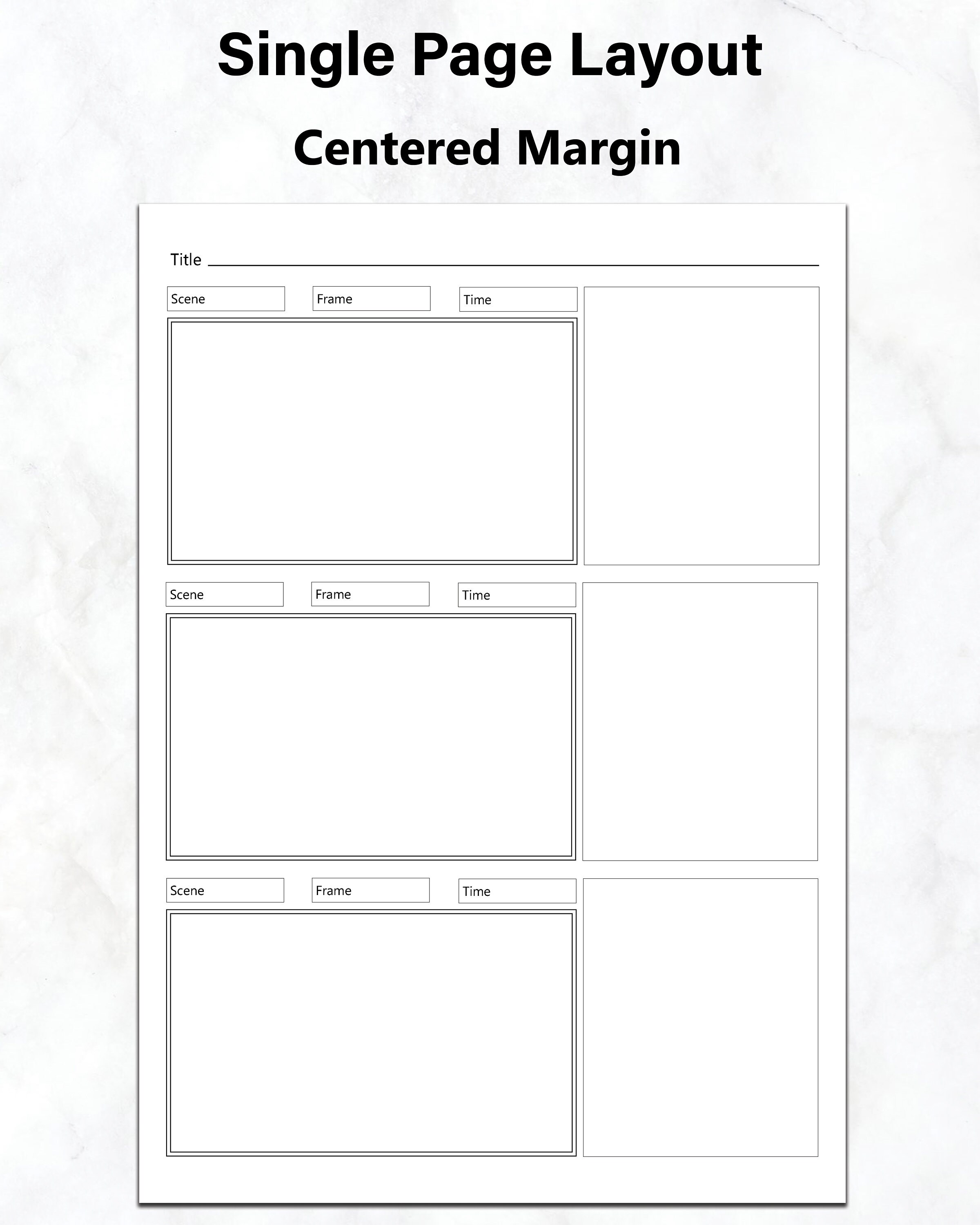 Storyboard Template Printable Storyboard Planner Digital - Etsy Canada