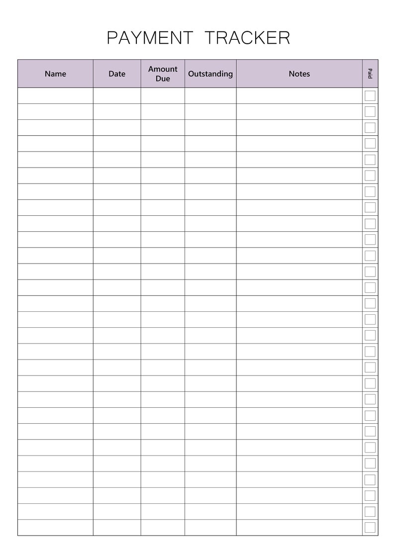 Business Template Bundle, Accounting Ledger, Payment Tracker, Order ...